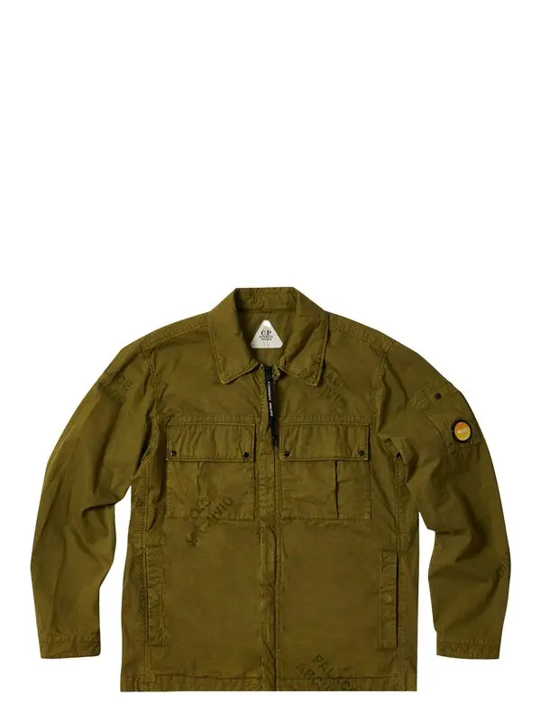 PALACE Washed Cotton Shirt Jacket - Green