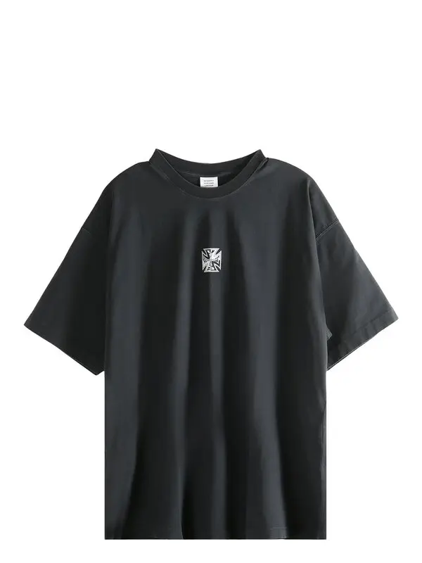 Vetements Biker Cross Logo T-shirt - Black