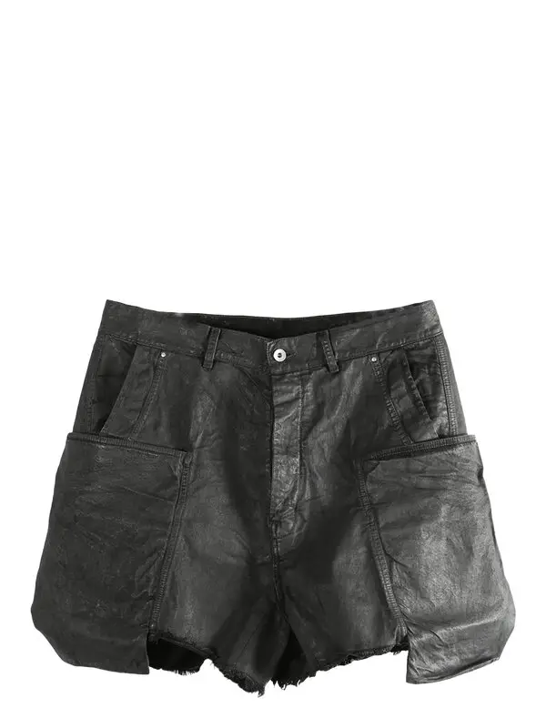 Rick Owens Stefan Denim Cargo Shorts - Black