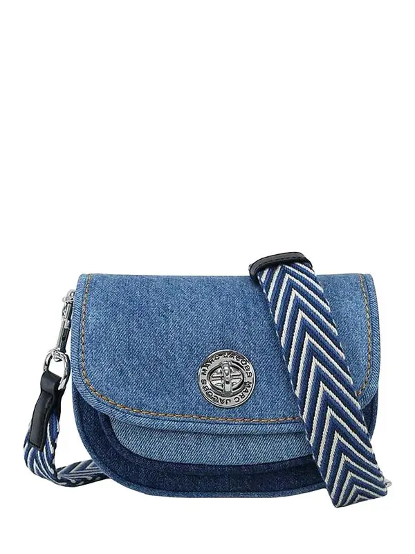 Marc Jacobs Signet Turnlock Saddle Bag - Blue