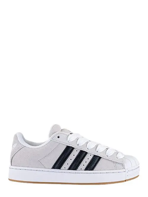 Adidas Superstar Suede Trainers - Crystal White Black Gum