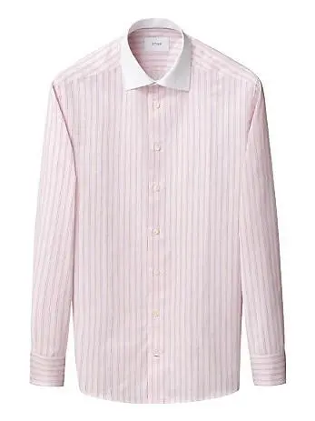 Eton Signature Twill Fit Signature Contemporary-fit Cotton Shirt - Pink