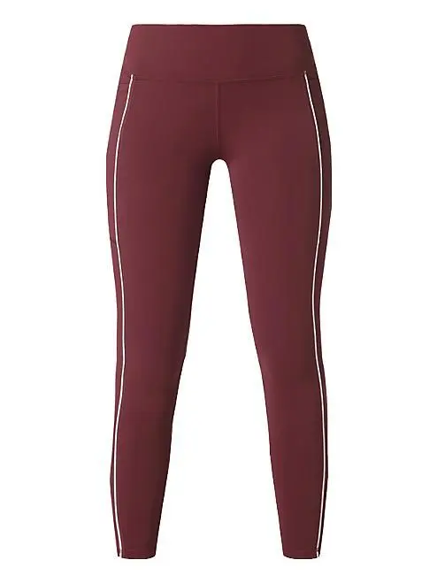Sweaty Betty Power 7/8 Piping Leggings - Garnet Red