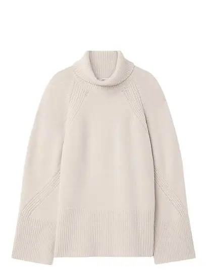 JOSEPH Loftus High-neck Cashmere Jumper - Marble