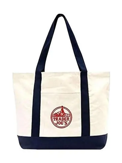 TRADER JOE'S Shopping Tote Bag - Navy Blue