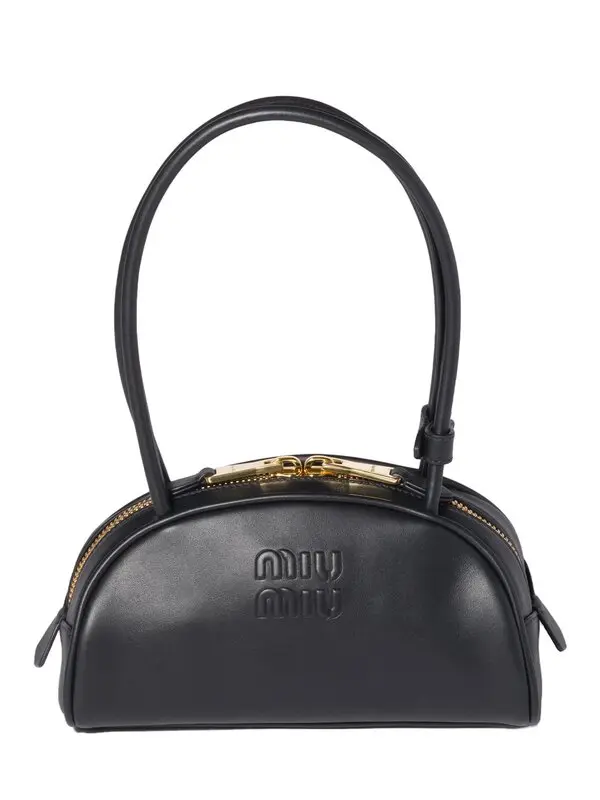 Miu Miu Beau Leather Bag - Black