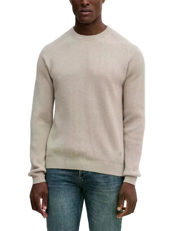 Liu Jo Ribbed Knit Sweater - Neutrals