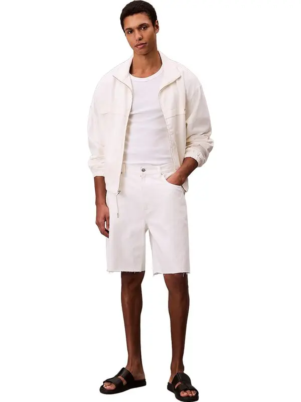 Calvin Klein 90s Denim Shorts - Chalk White