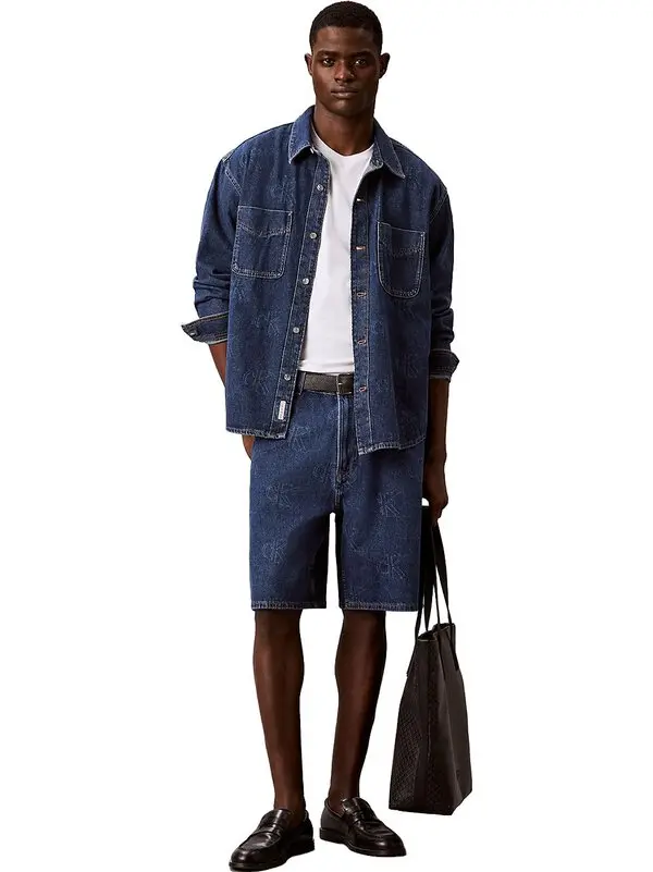 Calvin Klein 90s Denim Shorts - Ck Pacifico Aop