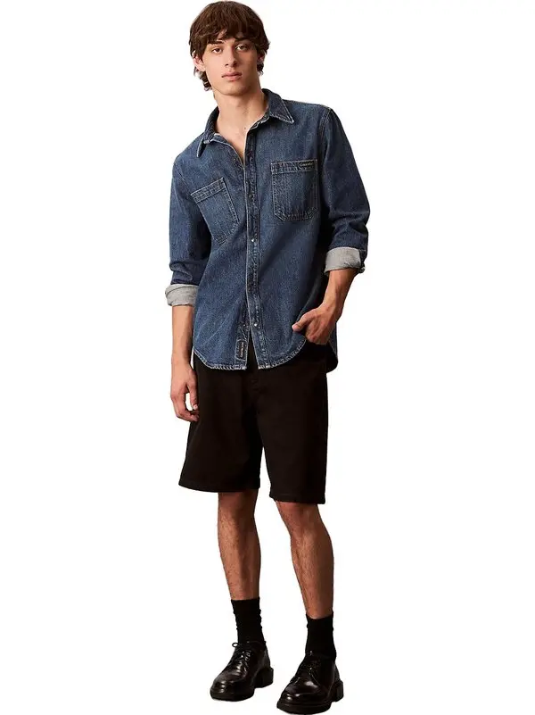 Calvin Klein 90s Denim Shorts - Classic Black