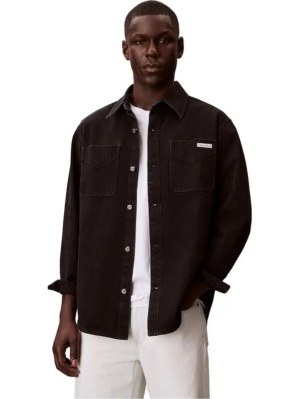 Calvin Klein Denim 90s Overshirt - Jackson Black Stone