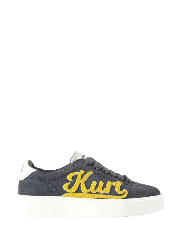 Kurt Geiger Tufted Albion Retro Sneakers - Grey
