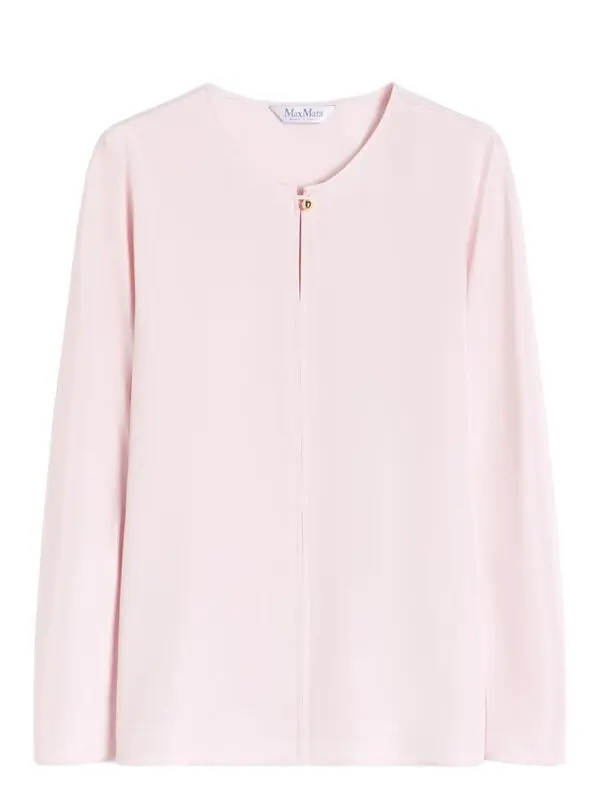 Max Mara Silk Crêpe De Chine Blouse - Pink