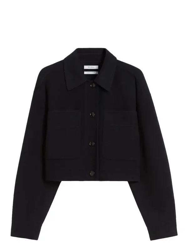 Max Mara Boxy Wool And Cashmere Jacket - Ultramarine
