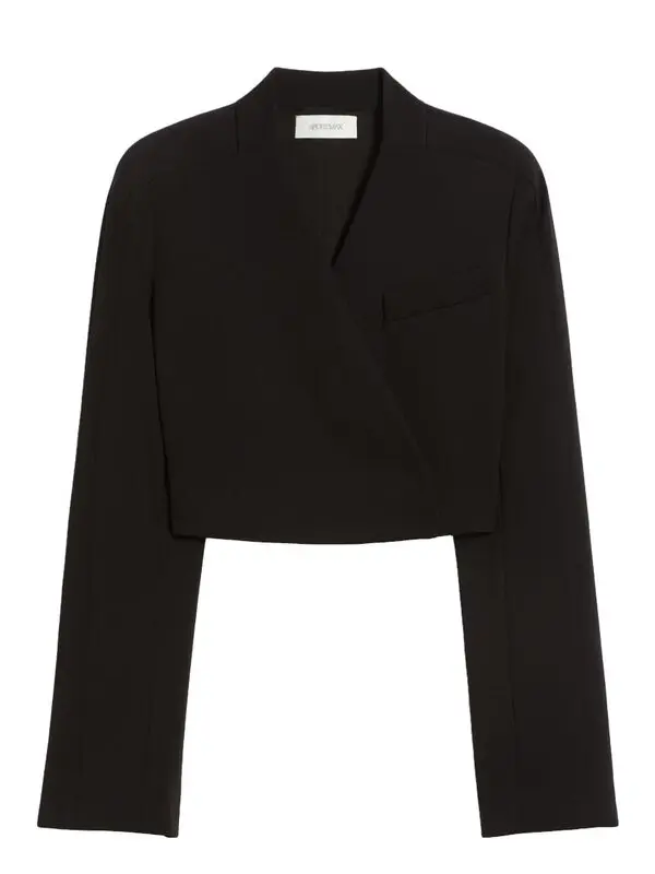 Max Mara Short Jersey Jacket - Black