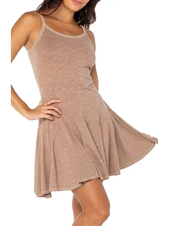 Roxy Cotton Minidress - Brownie