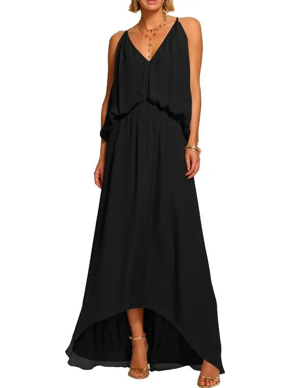 Ramy Brook Blouson Bodice Maxi Dress - Black