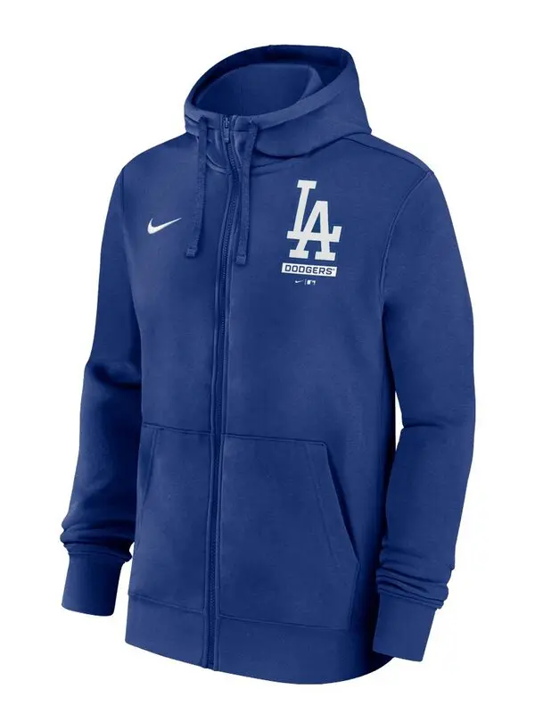 Nike Los Angeles Dodgers Primetime Lockup Full-zip Hoodie - Royal