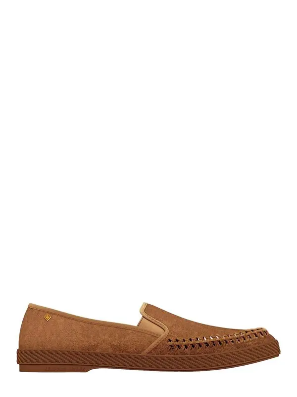 Rivieras Slip-on Woven Moccasin - Brown
