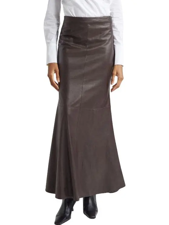 TWP Leather Maxi Skirt - Delicioso