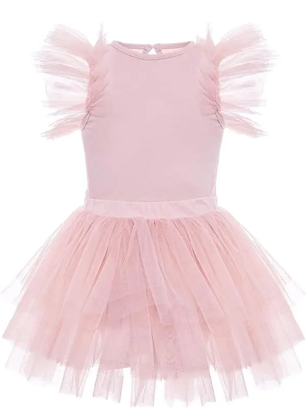 MINI CELEBRITIES Cotton Tulle Dress - Soft Pink