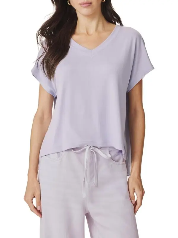 Splendid Amaya V-neck T-shirt - Lavender