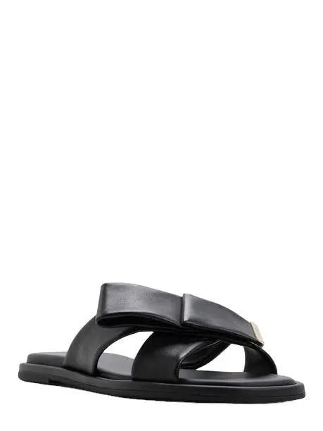 Ted Baker London Spencer Leather Slide Sandal - Black