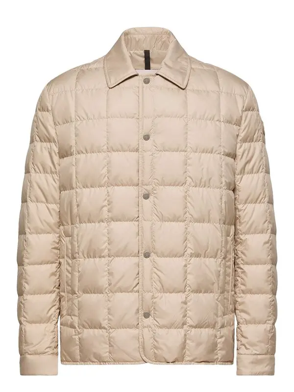 Moncler Castellana Down Shirt Jacket - Beige