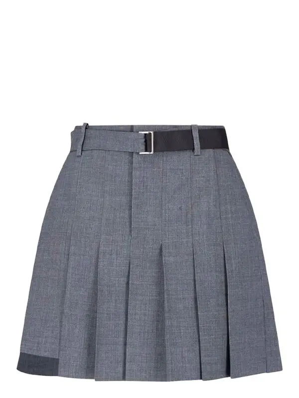 Herno Wool Blend Shorts - Gray
