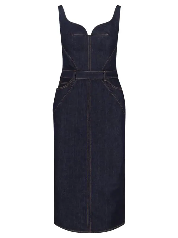 Givenchy Kickback Midi Dress - Blue