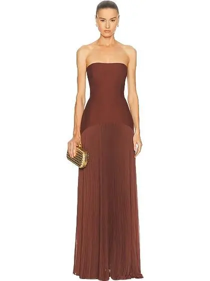 Alexis Sunniva Gown - Brown