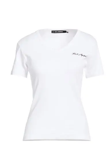 Karl Lagerfeld Organic Cotton Blend T-shirt - White