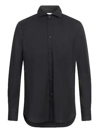 BAGUTTA Shirt Size Cotton, Elastane - Black