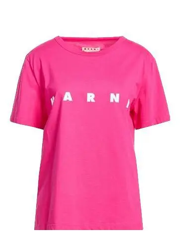 Marni Logo-print Cotton T-shirt - Pink