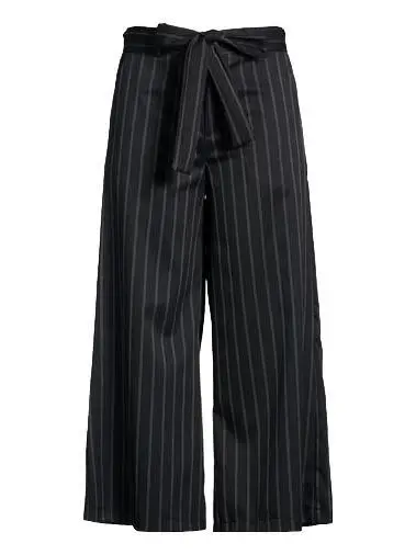 LE STREGHE Striped Flared Pants - Black