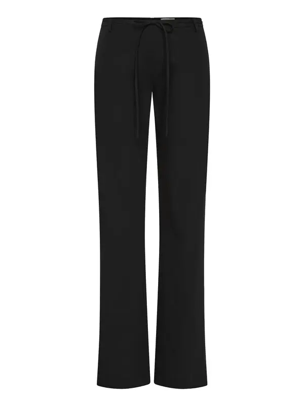 ST. AGNI 90s Rouleau Belted Trousers - Black