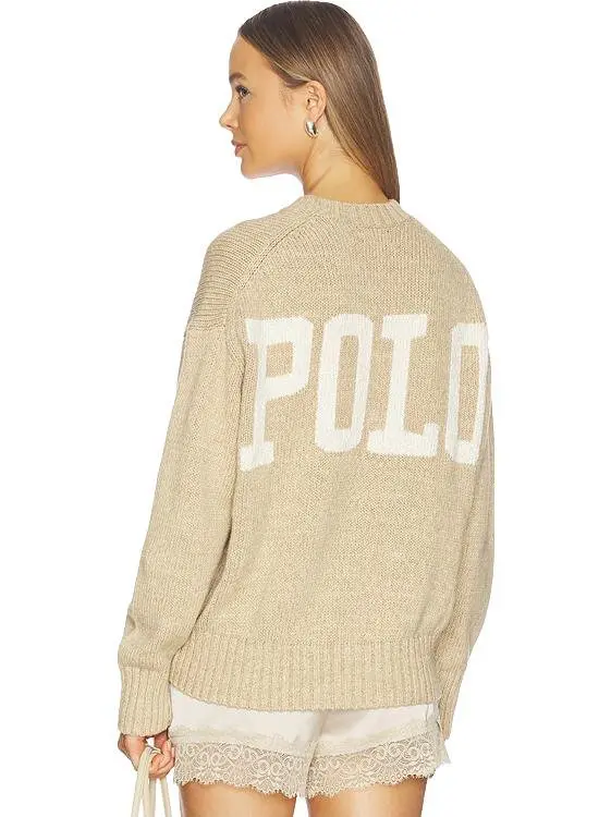 Polo Ralph Lauren Cotton Crew Neck Pullover - Tan Heather