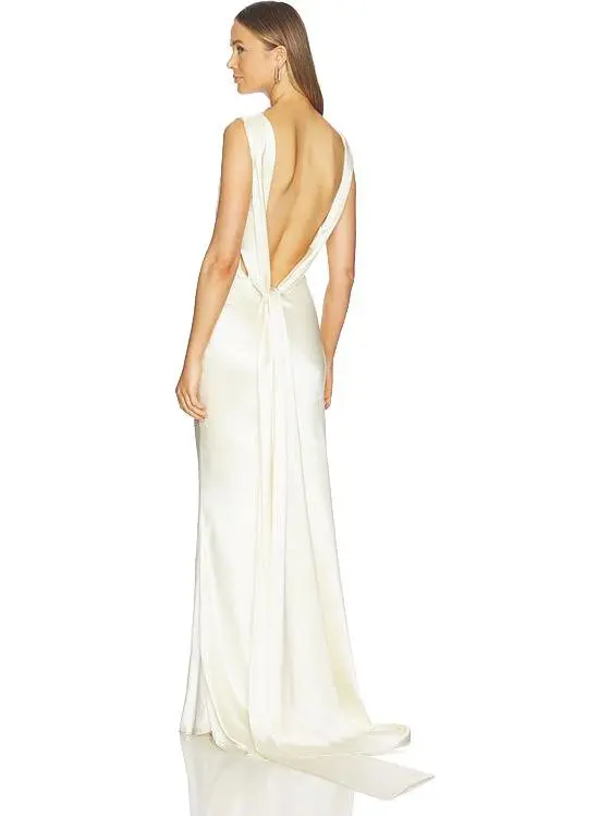 SAU LEE Cassandra Gown - Ivory