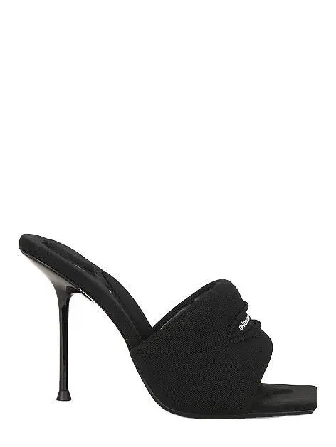 Alexander Wang Julie Slash Knit Mule Sandal - Black