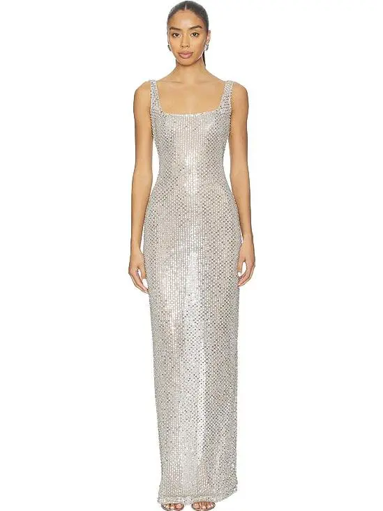 Retrofete Xiomara Sequin Dress - Grey