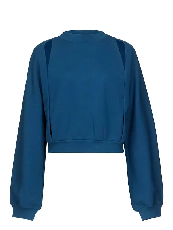 Alaïa Cut-out Sweater - Petrole