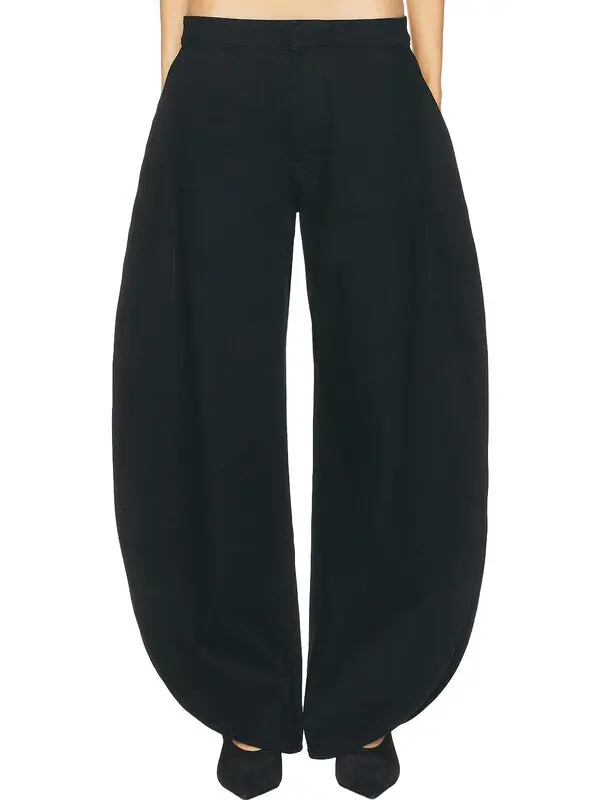 Alaïa Petal Horseshoe Leg Trousers - Noir Alaia