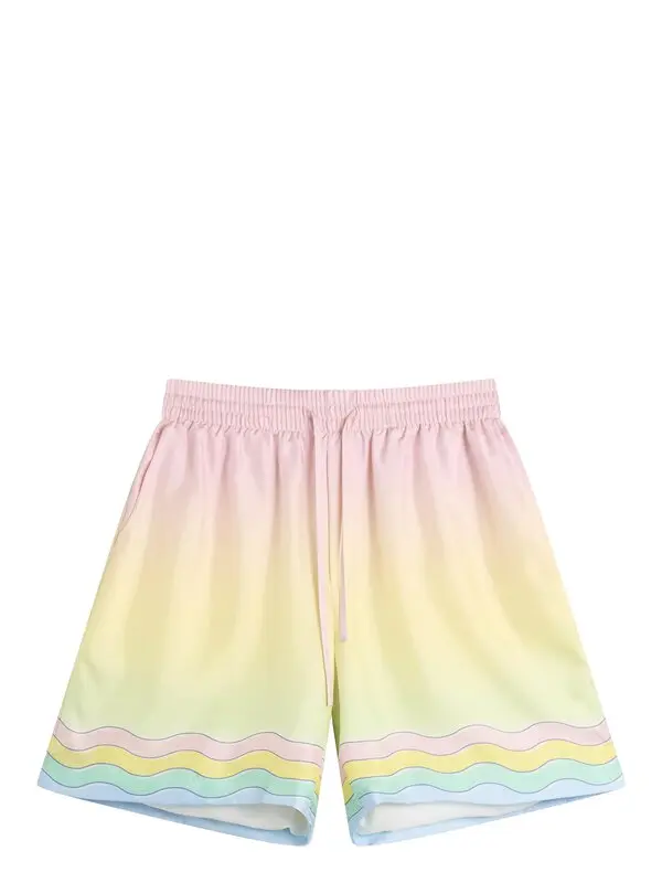 Casablanca For The Love Of Dance Silk Shorts - Pink