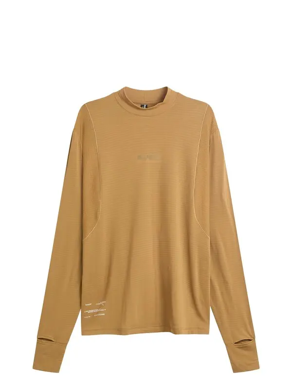 BANDIT Aura Grid Mockneck Long Sleeve - Antique Brass