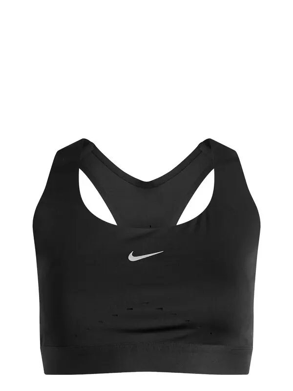 Nike Swift High Support Sports Bra - Black/silver
