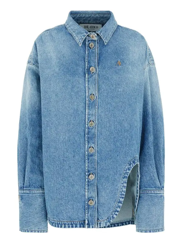 Attico Denim Shirt - Sky Blue