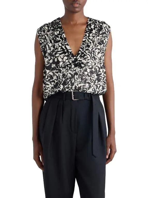 Dries Van Noten Embellished Top - Black/white