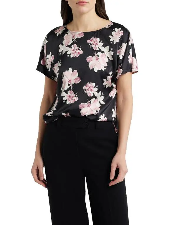 Anne Klein Floral Top - Anne Black Mutli