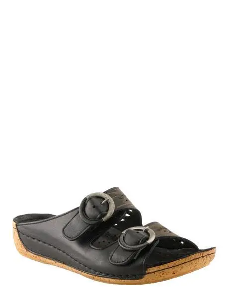 SPRING STEP SHOES Gelatia Two-strap Sandals - Black
