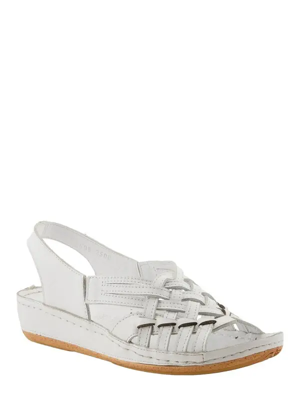 SPRING STEP SHOES Choi Slingback Sandal - White